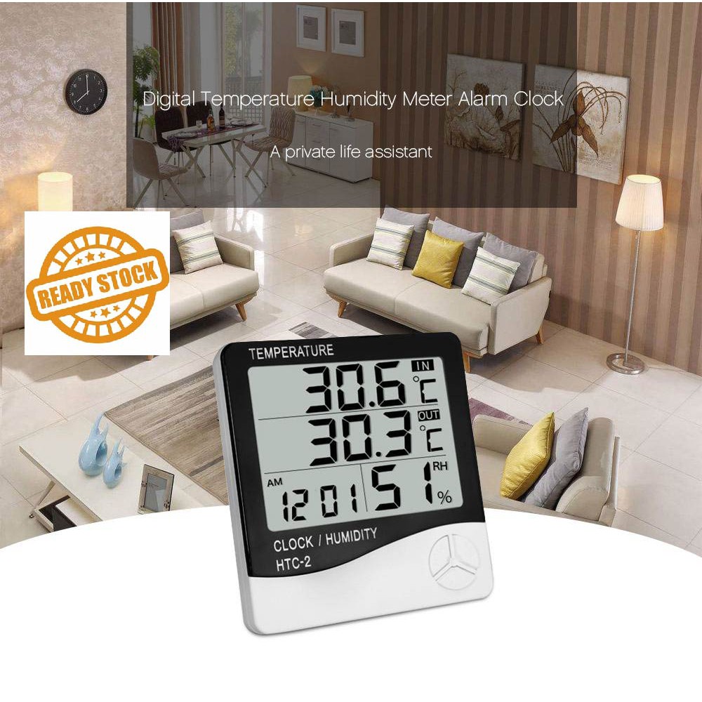 [MSIA READY STOCK] Weather Station Digital LCD Temperature Humidity ...
