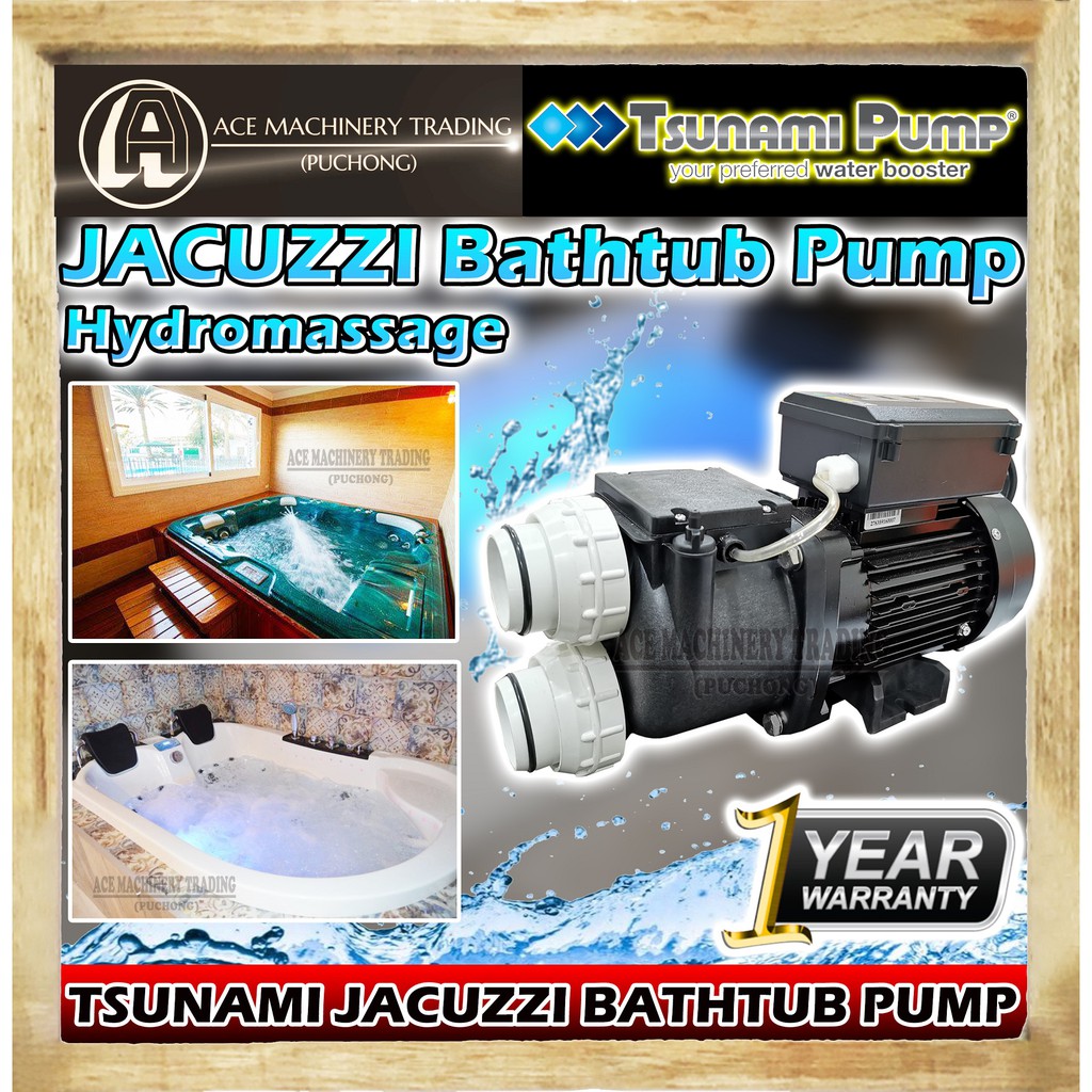 TSUNAMI JACUZZI Pump Jacuzzi Hydromassage Bathtub Pump 2"inlet & outlet ...