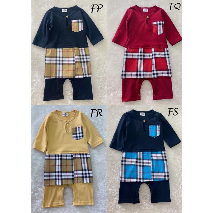Onesie Hari Raya Baju Melayu Jumper romper Cotton Baby Boy Budak Kanak ...