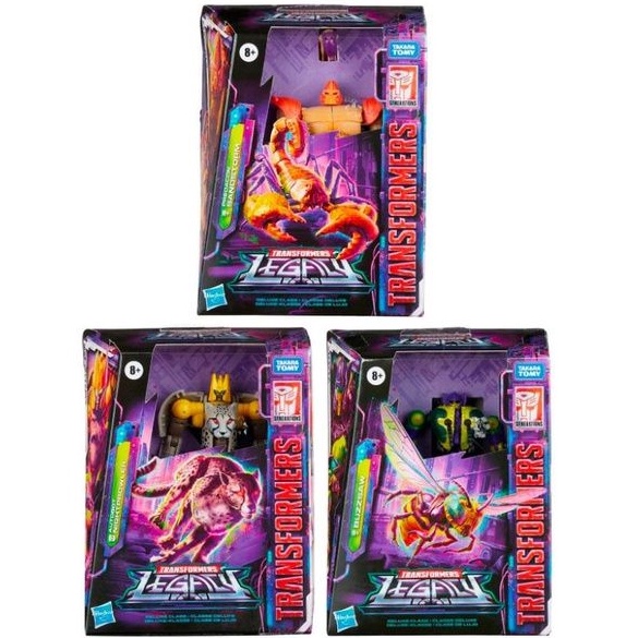 Transformers Kingdom Legacy Waspinator Buzzsaw Sandstorm Nightprowler ...