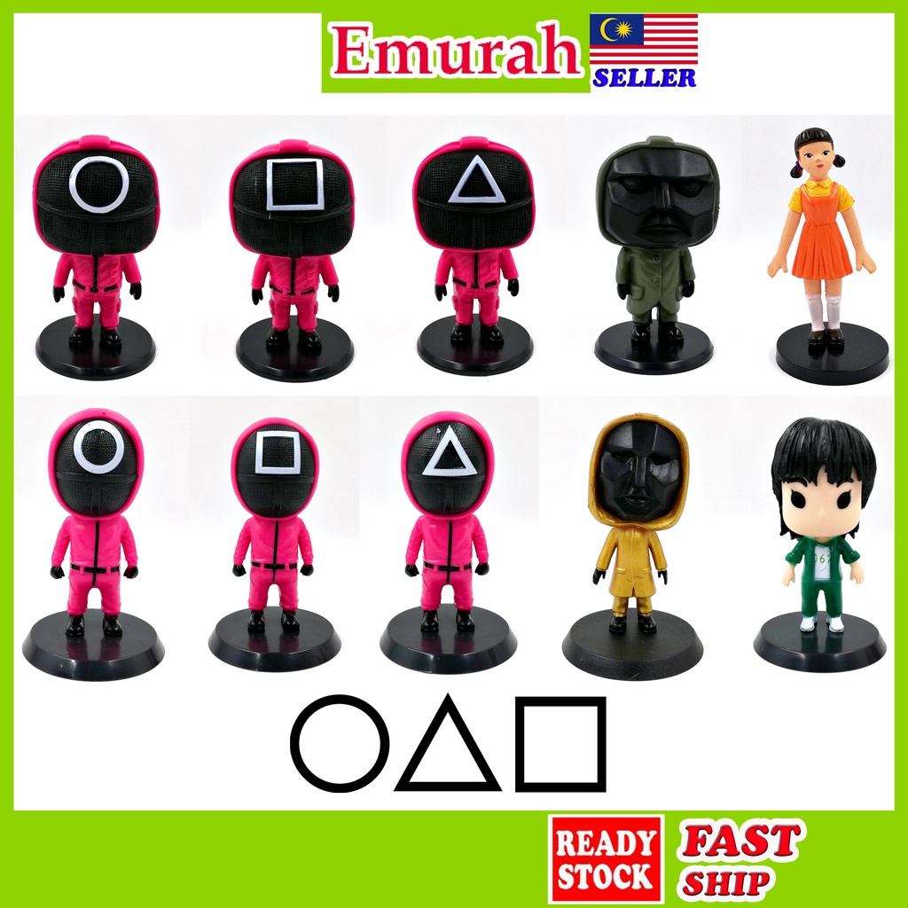 Squid game Action figure Cake Topper Figurine 123 | Shopee Malaysia