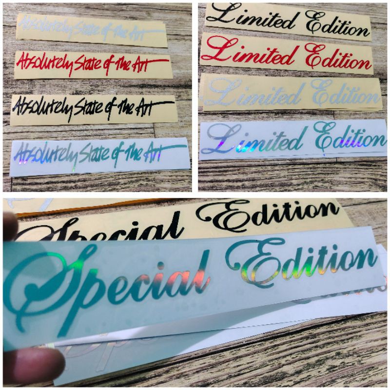 Absolutely STICKER,LIMITED EDITION, SPECIAL EDITION CUTTING | Shopee ...
