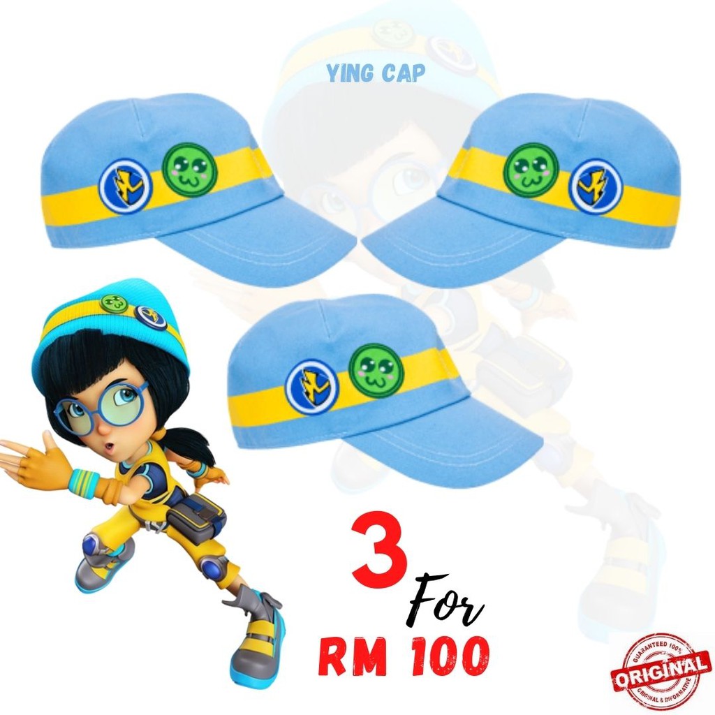 Original Boboiboy Cap (3 PCS RM 100) | Shopee Malaysia