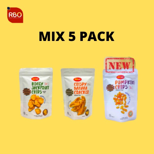 🔥READY STOCK🔥Pakchips Mixed COMBO Jackfruit Chips/Crispy Banana Cracker/Pumpkin Chips (5 Packs ...