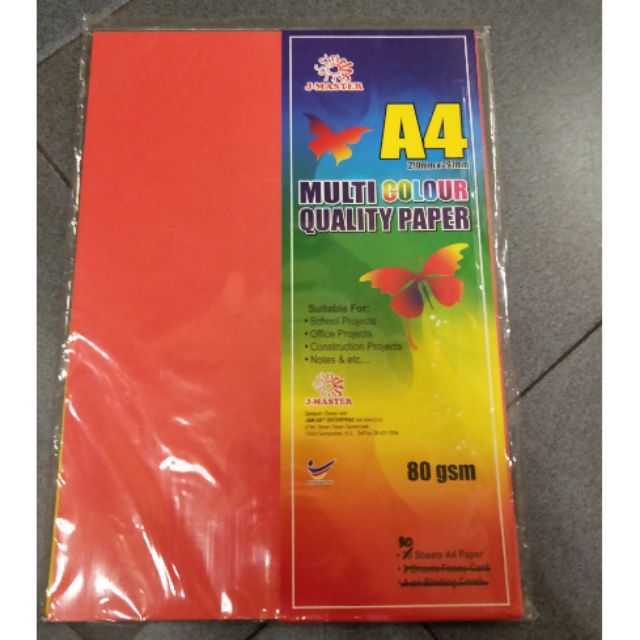 A4 colour paper 50 sheet 80g | Shopee Malaysia