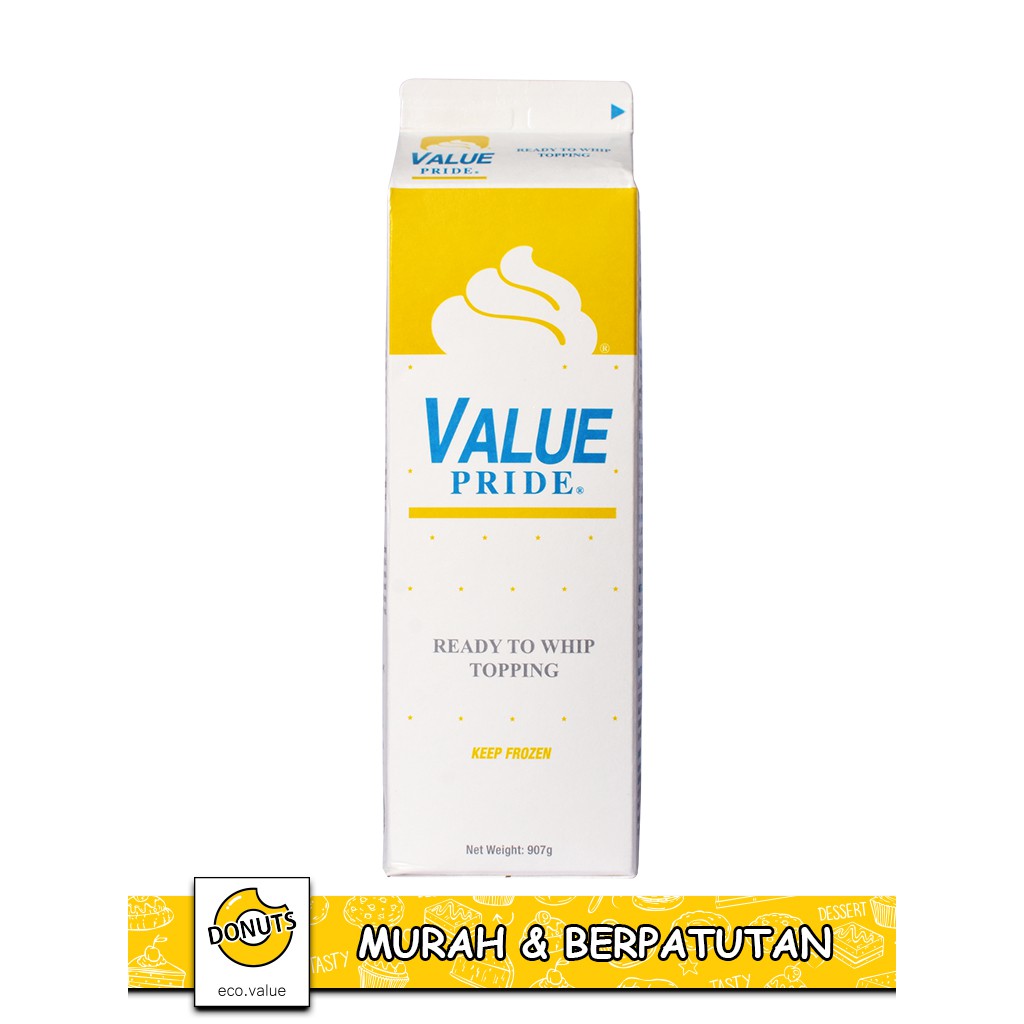 VALUE PRIDE READY TO WHIPPING CREAM BLUE & SOFT BLEND 907G | Shopee ...
