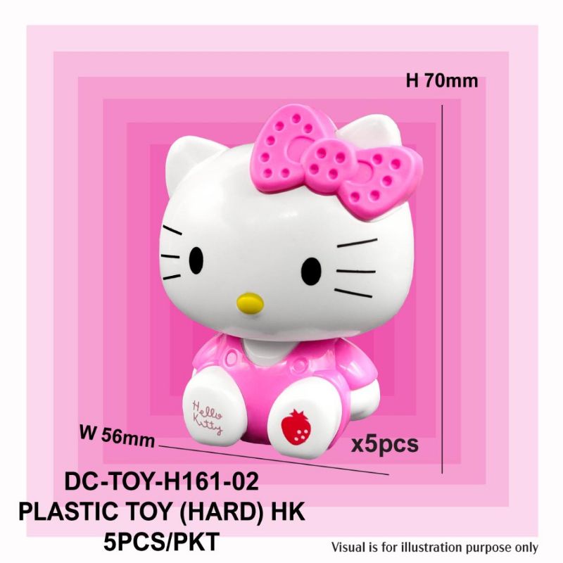 5pcs/pkt Hello Kitty Plastic Toy/ Cake Topper | Shopee Malaysia