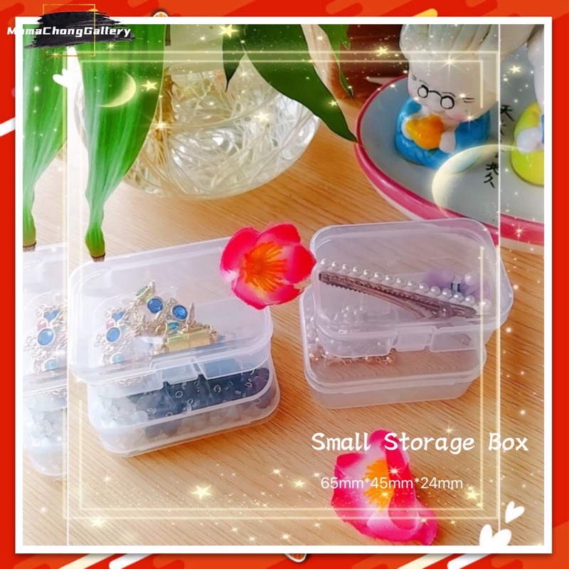 PP Small Plastic Transparent Storage Box Clear mini container box Kotak ...