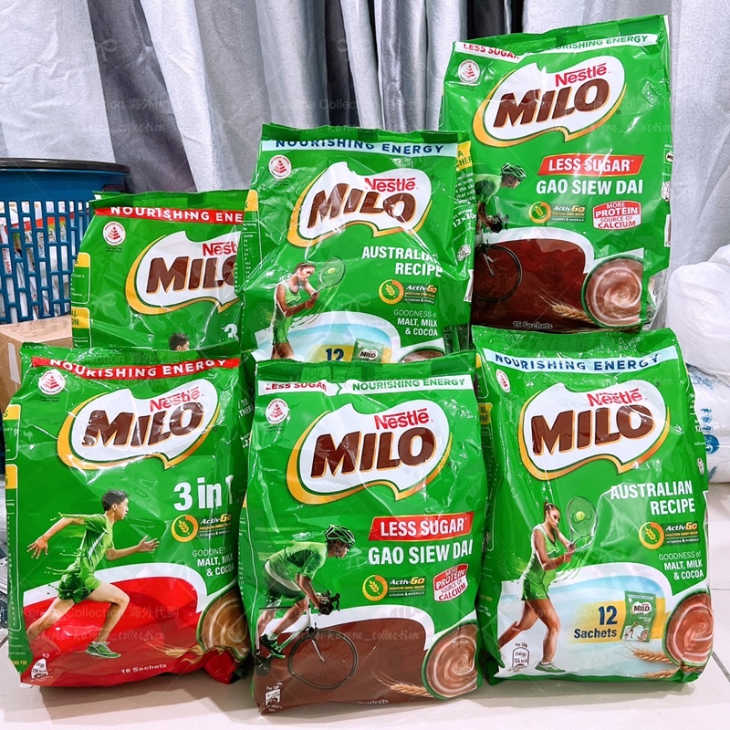 [PreOrder]Singapore Nestle Milo Powder 3 in 1 packing 27g & Less Sugar ...