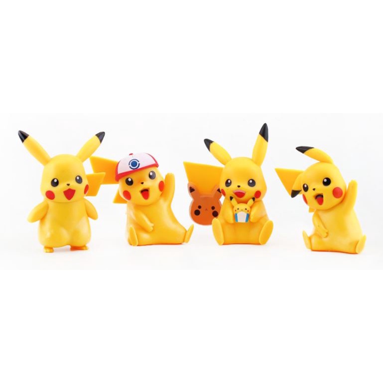 Pokemon Pikachu Figures Toys Pikachu Fridge magnet Action Figures Model ...