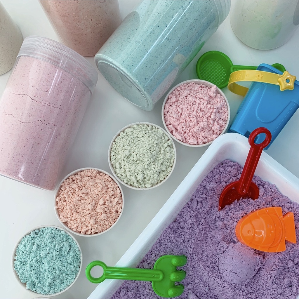 MESSY PLAY KIT - TASTE-SAFE SAND Large 1kg (Assorted Colours) | Shopee ...