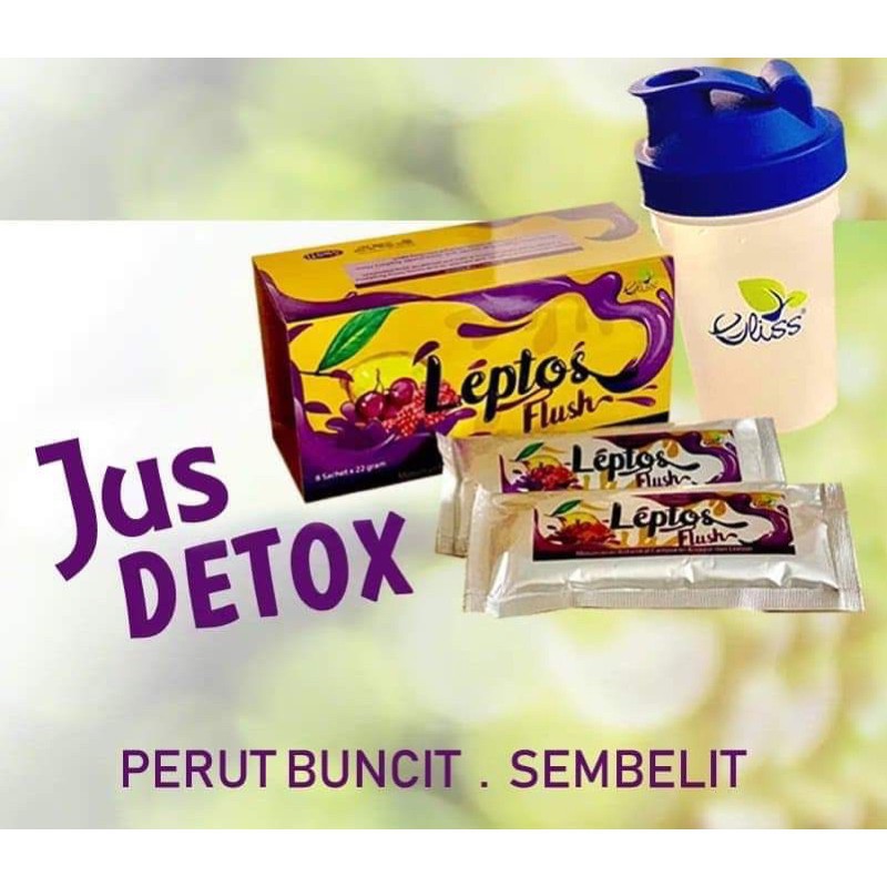 2 KOTAK LEPTOS FLUSH | JUS KEMPIS PERUT | JUS DETOX | JUS SEMBELIT ...