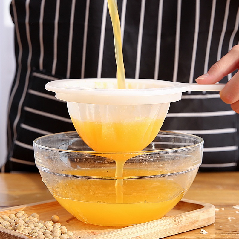 38/48/75/150 Micron Nylon Filter Spoon Kitchen Soy Milk Strainers ...