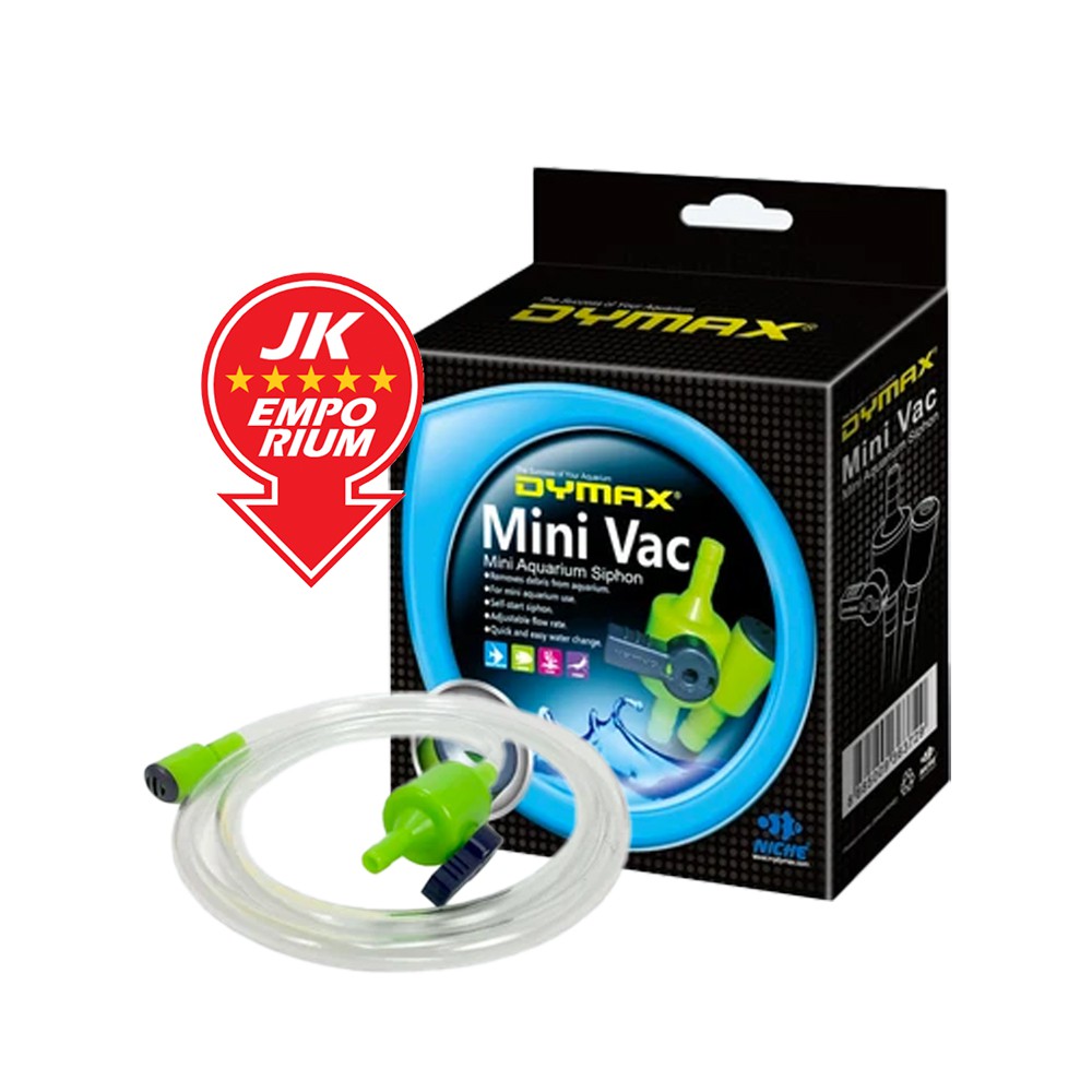 Dymax Mini Vac Aquarium Water Changer Vacuum Siphon Syphon Cleaner Cleaning Hand Pump Handpump ...