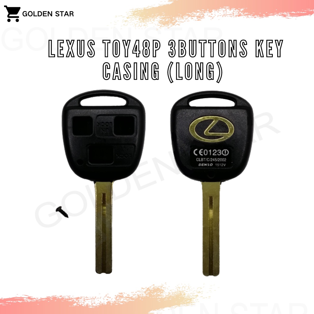 LEXUS TOY48P 3BUTTONS KEY CASING (LONG) / (SHORT) | Shopee Malaysia