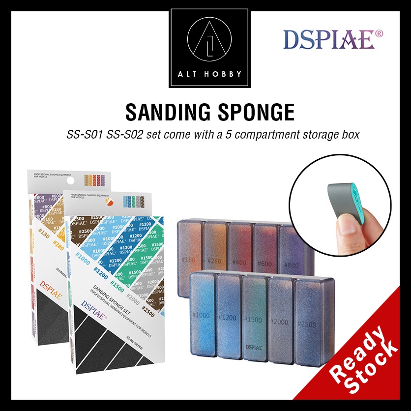 DSPIAE Sanding Sponge Set / SS-S01 SS-S02 /30pcs Sanding Sponge Set ...