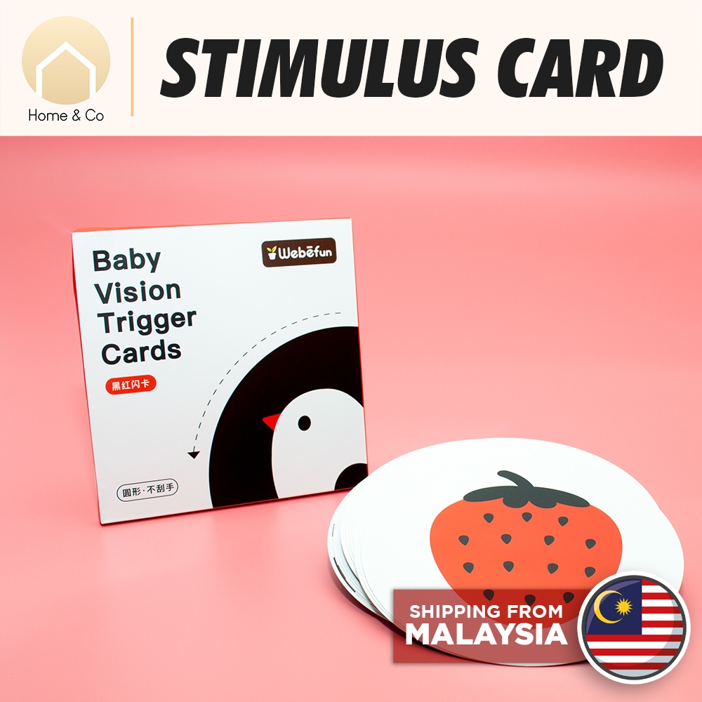 Upgraded 2023 Round Montessori Baby Stimulus Card Baby Vision Trigger ...