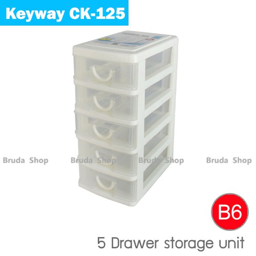 Storage Box Keyway 5-Tier Drawer/CK-125 | Shopee Malaysia