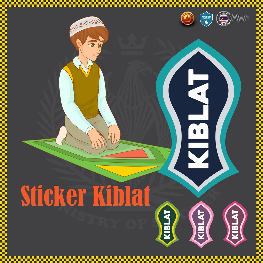 STICKER KIBLAT FOR MUSLIM PRAYER | Shopee Malaysia