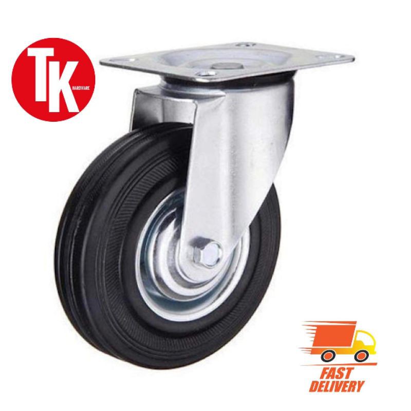 Roda Troli / Swivel Caster Wheel Adjustable / Roda kastor putar boleh ...