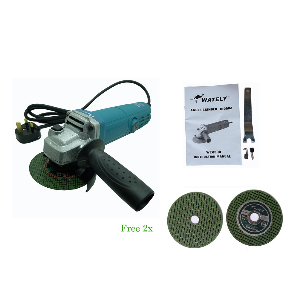 Wately Professional Angle Grinder 650 Watts with 2 Free Cutting Disc ...