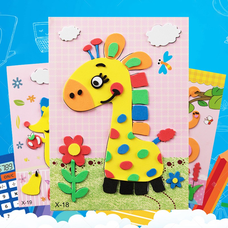 5 PCS /Set Eva Sticker Set, Small Set Sticker Craft For Kids, Goodies ...