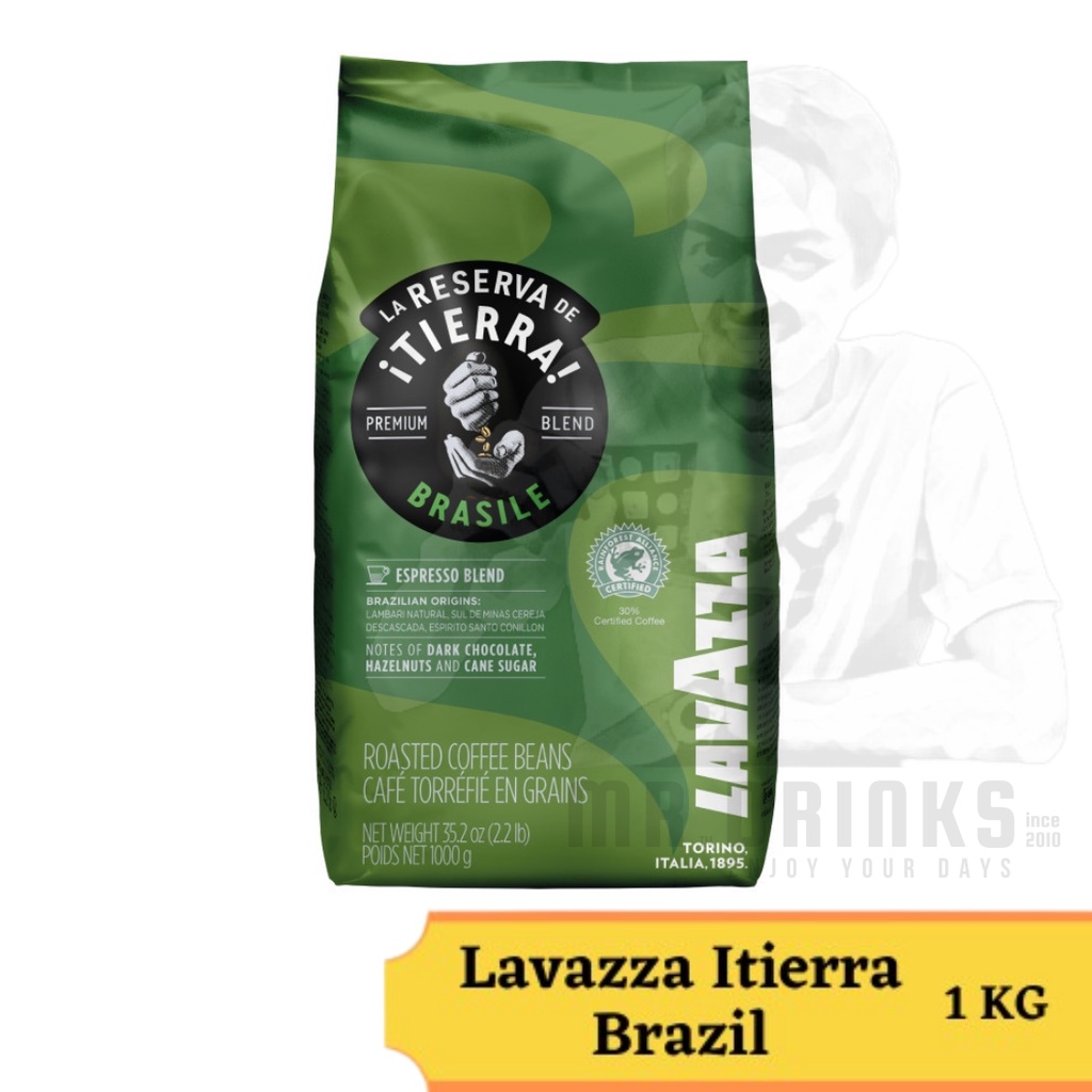 Lavazza Itierra Brazil Blend Coffee Bean 1KG Italy Imported Espresso ...