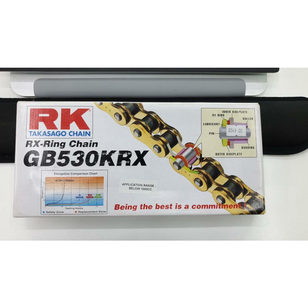 RK RX-Ring Chain GB530RX 120L Gold Rivet Type | Shopee Malaysia