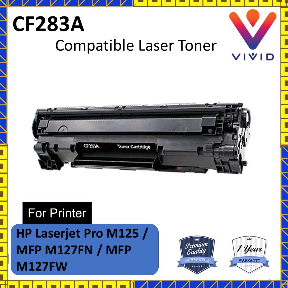 CF283A 83A CF283 83 Laser Toner Cartridge HP LaserJet Pro MFP M125 M127 ...