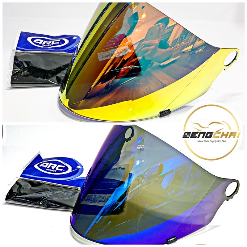 ARC DISCOVERY / ASTRO VISOR HELMET VISOR RAINBOW ORIGINAL ARC 100% ...