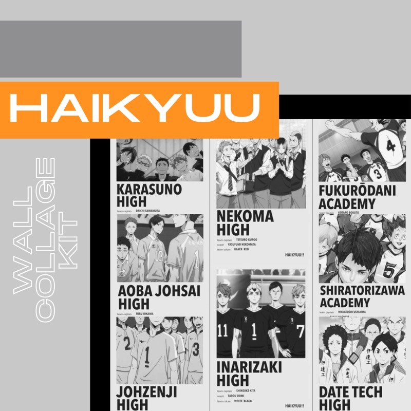 Haikyuu Anime Wall Collage Kit Poster | Shopee Malaysia