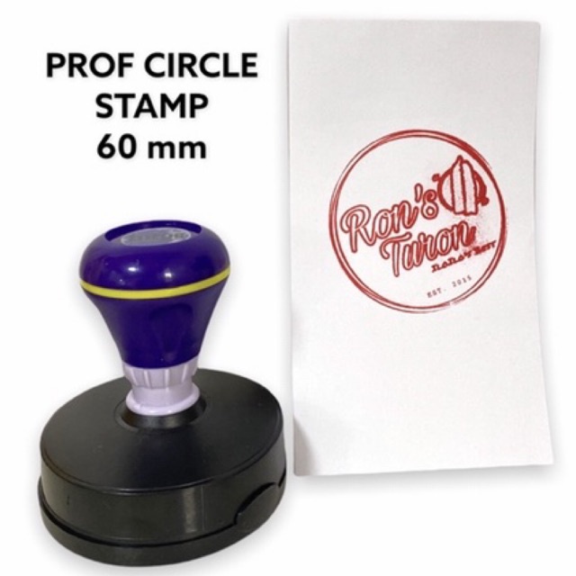 logo stamp circle stamp personalized stamp 60 mm | Shopee Malaysia