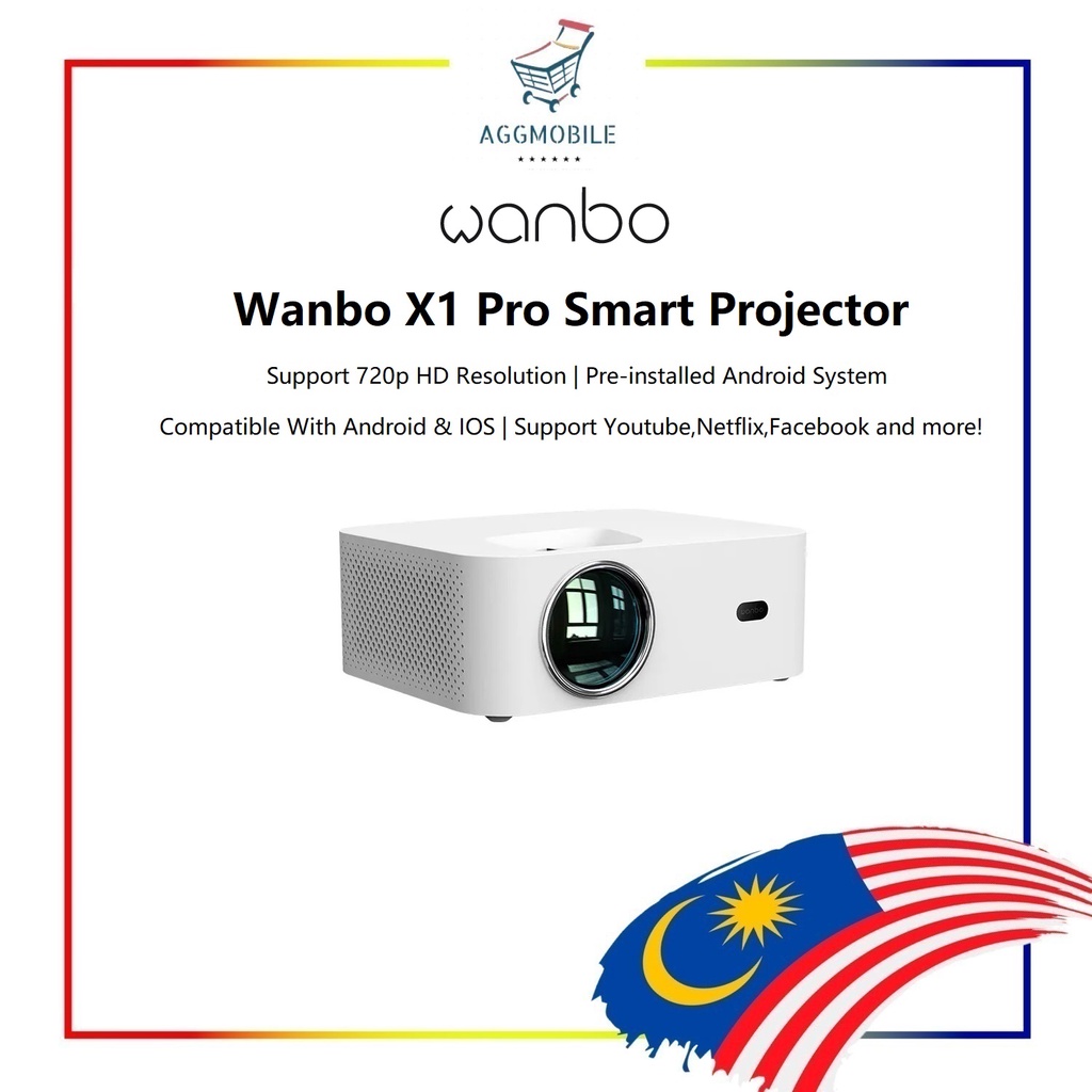 [GLOBAL] WANBO Smart Projector X1 Pro (720p HD, Built-in Android OS ...