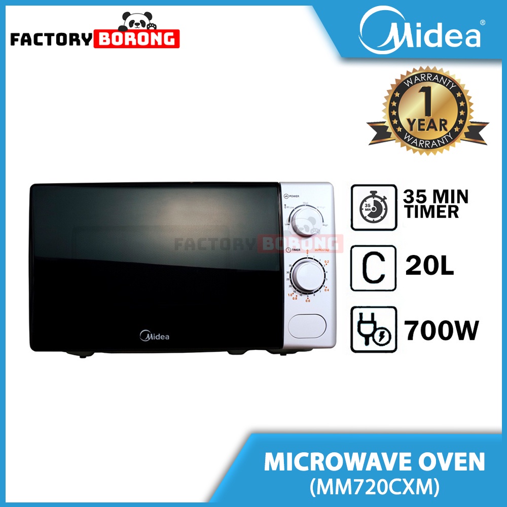 Ketuhar Gelombang Mikro Midea 20L (MM720CXM) | Shopee Malaysia
