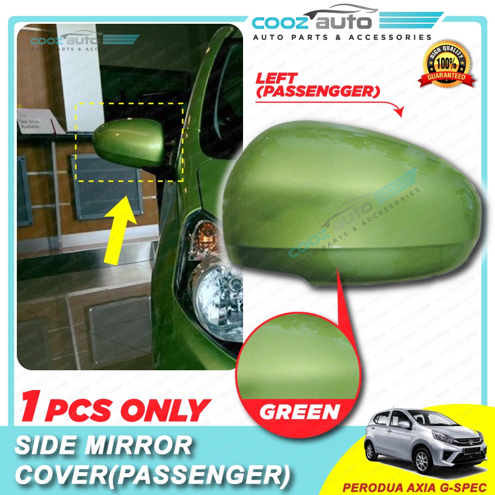Perodua Axia G-Spec 2014 - 2019 Side Mirror Cover GREEN (Left passenger ...