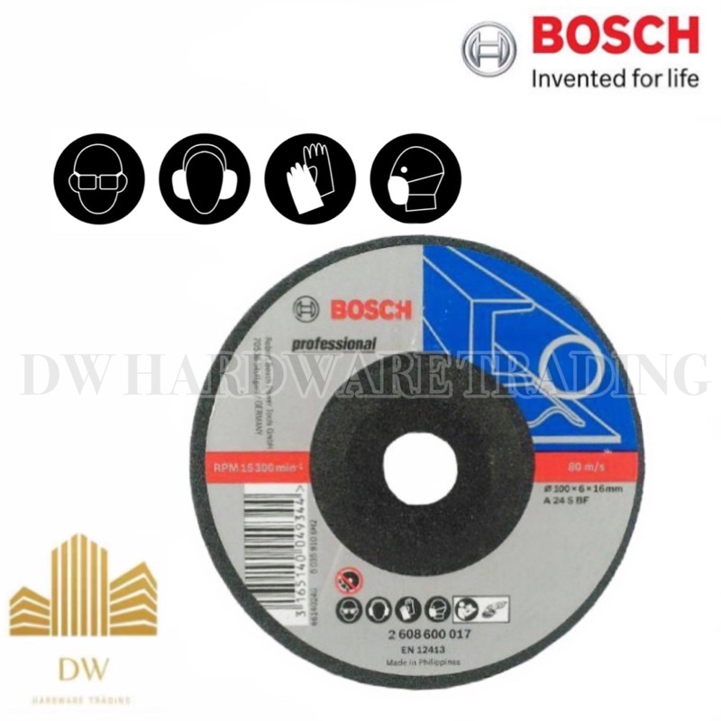 🔥Ready Stock🔥4" BOSCH Metal Grinding Disc/4" Cutting Disc for Metal ...