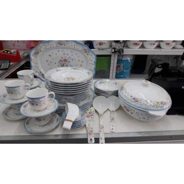 🍁SET PINGGAN MELAMIN 54PCS DINNER SET🍁 | Shopee Malaysia
