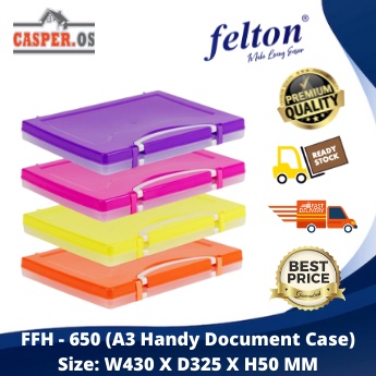 Felton A3 Handy Document Case | A3 File | Document Case | File plastik ...