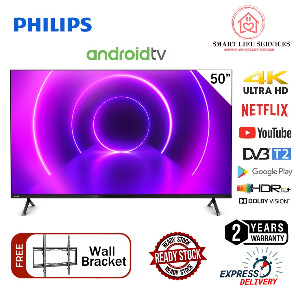 Philips 50 Inch 4K UHD ANDROID TV 50PUT8115 Dolby Atmos Dolby Vision ...