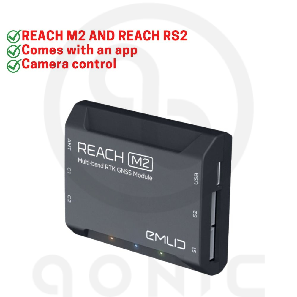 Emlid Reach M2 Multi-band RTK GNSS Modules Centimeter Precision in RTK/PPK Less GCPs [Aonic ...