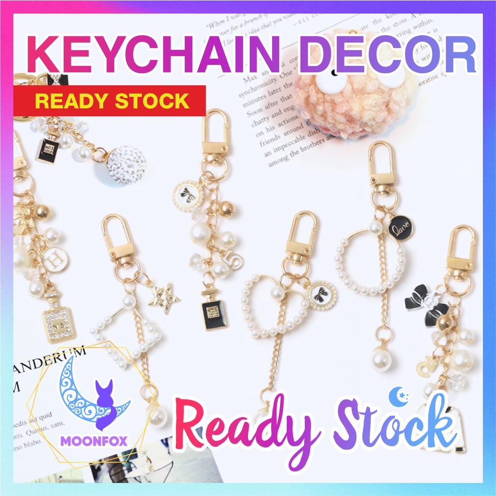 Keychain Decor Ins Long Hanging Luxury Cute Girl Bag Car Pearl Gift ...