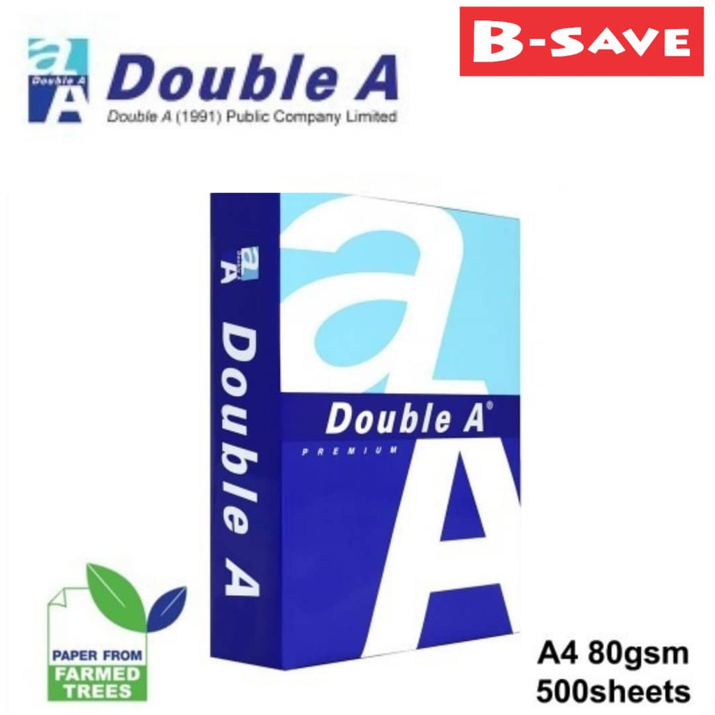Double A A4 Paper 80gsm 500sheets | Shopee Malaysia