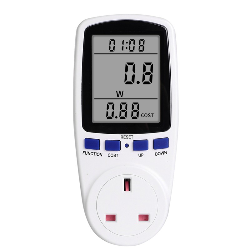 UK plug Energy Meter Watt Volt Electricity Monitor Analyzer Power Smart ...