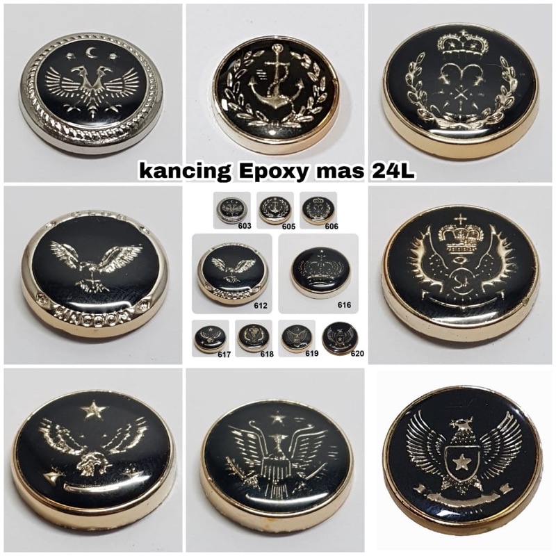 Epoxy Button Motif 24L 15mm (1Gross) | Shopee Malaysia