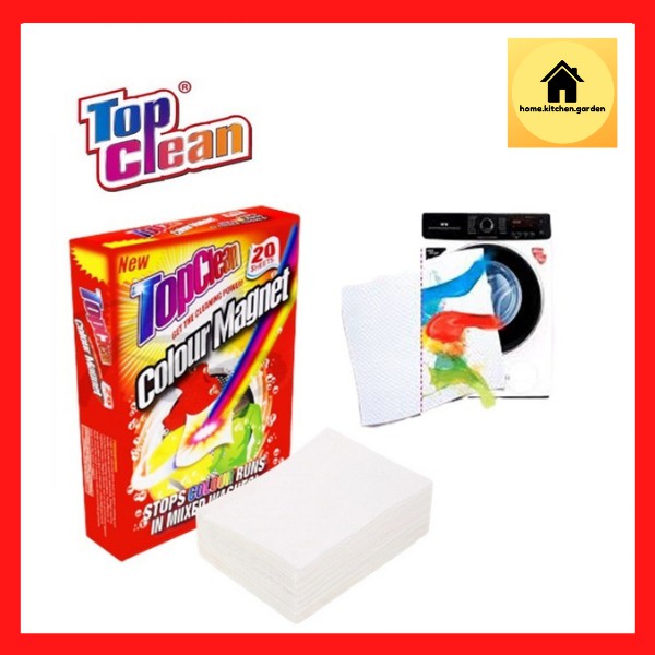 TopClean Colour Catcher/Colour Magnet Sheets for Laundry | Shopee Malaysia