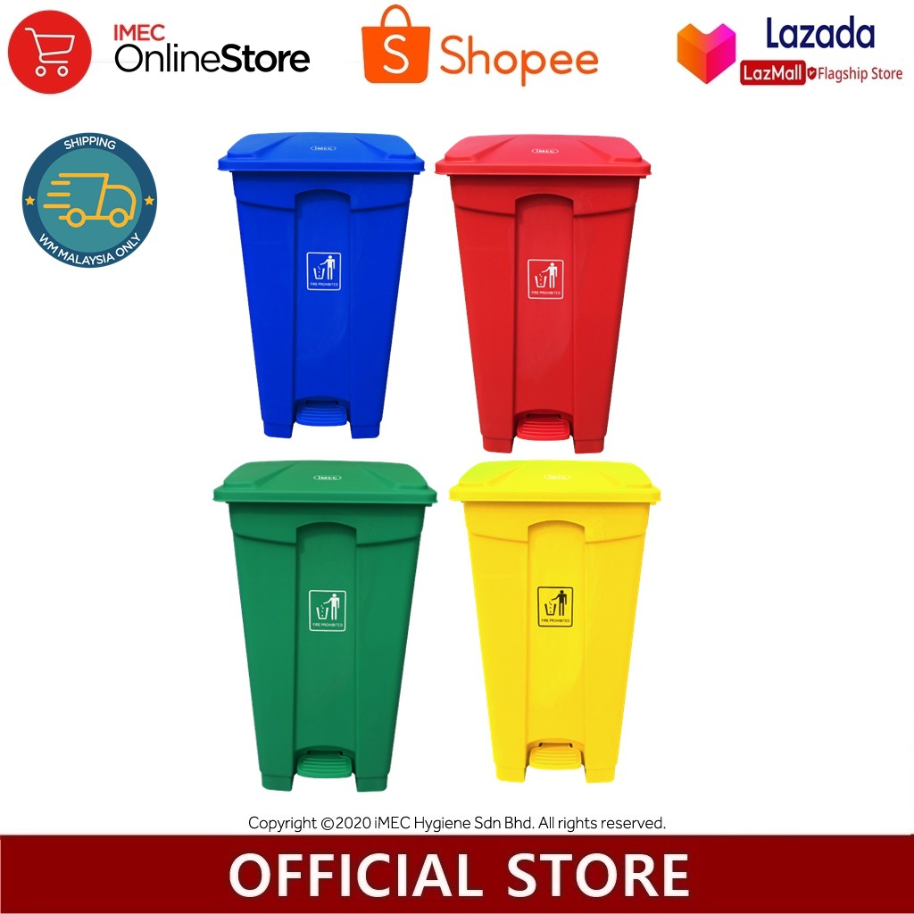 IMEC ST55 Step On Hygiene Bin, (Blue/ Red/ Green/ Yellow) | Shopee Malaysia