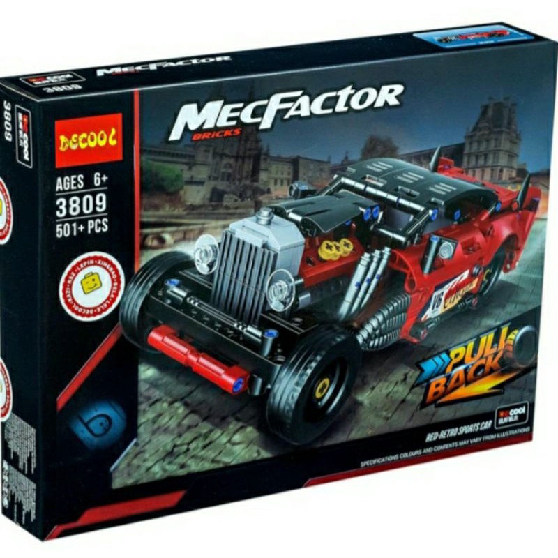 Brick DECOOL TECHNIC MECFACTOR 3809 RACE CAR 501PCS | Shopee Malaysia