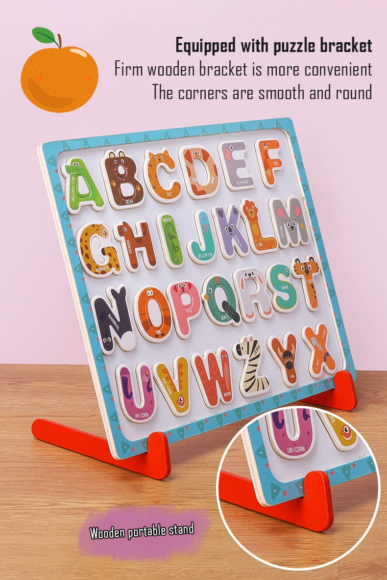 EZYLITTLES DIY Magnetic Drawing White Board Jigsaw Writing Number ...