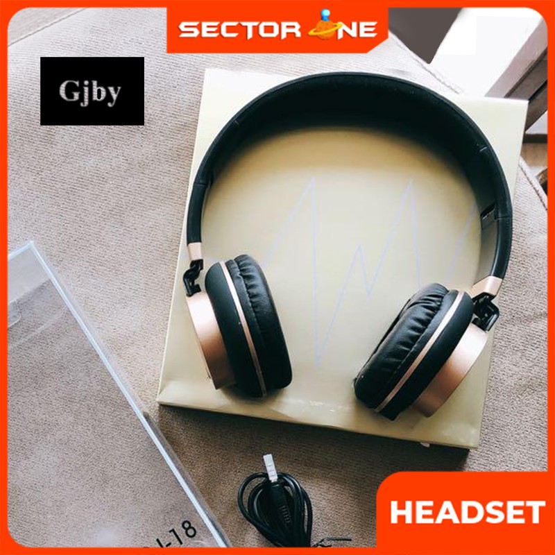 High-Grade Music Headset GJBY GJ-18 Super Bass Headphone with Mic HD Stereo Headphone Over Ear ...
