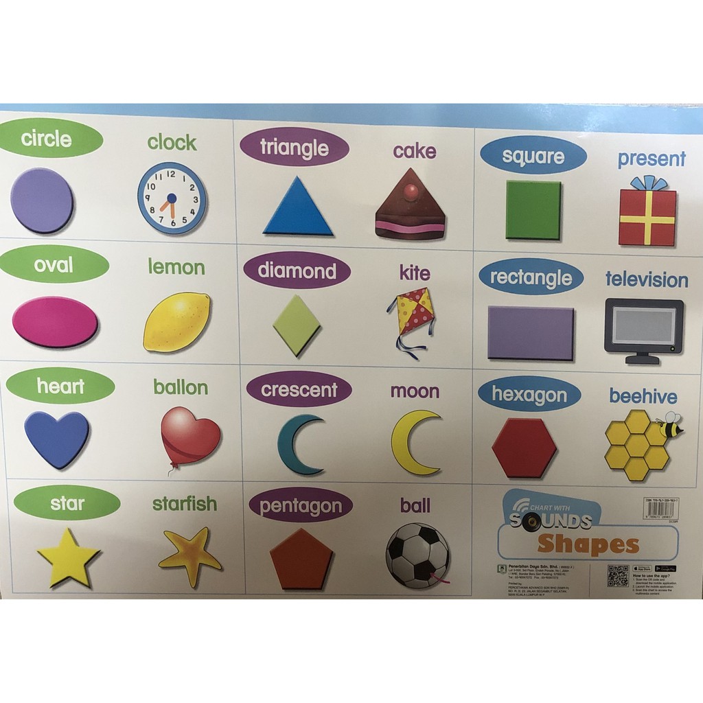 SHAPES CHART (WITH SOUNDS) | Shopee Malaysia